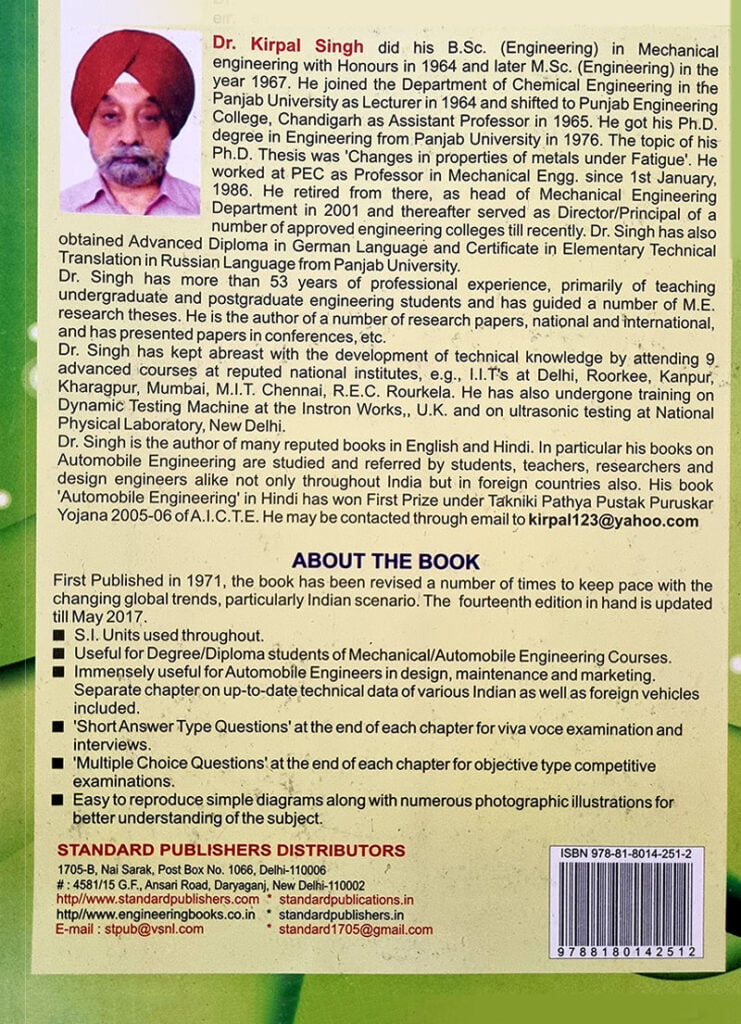 Buy Automobile Engineering Vol.2 - Singh Book