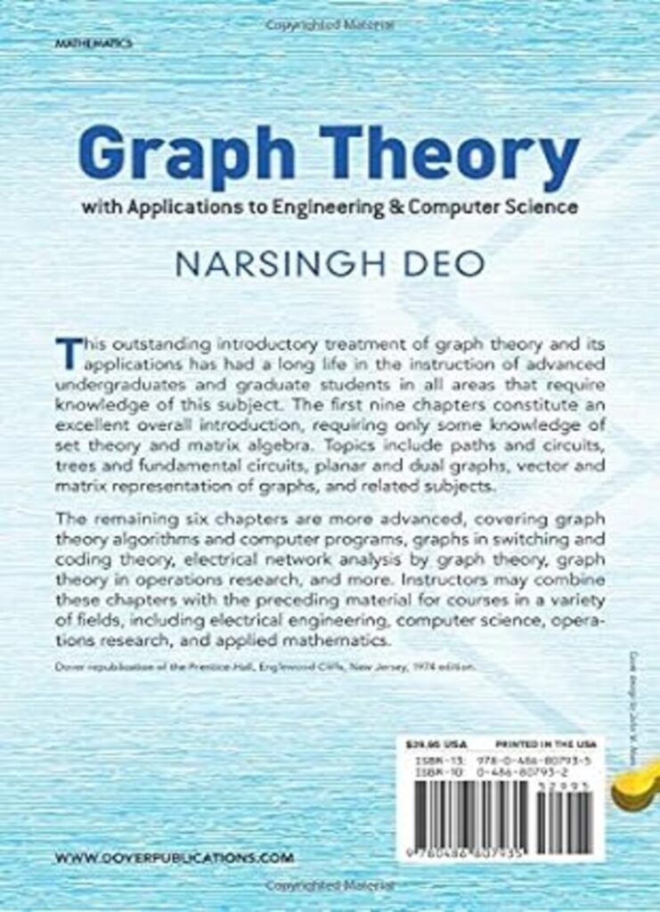Buy Graph Theory With Applications To Engineering And Computer Science - Deo Book
