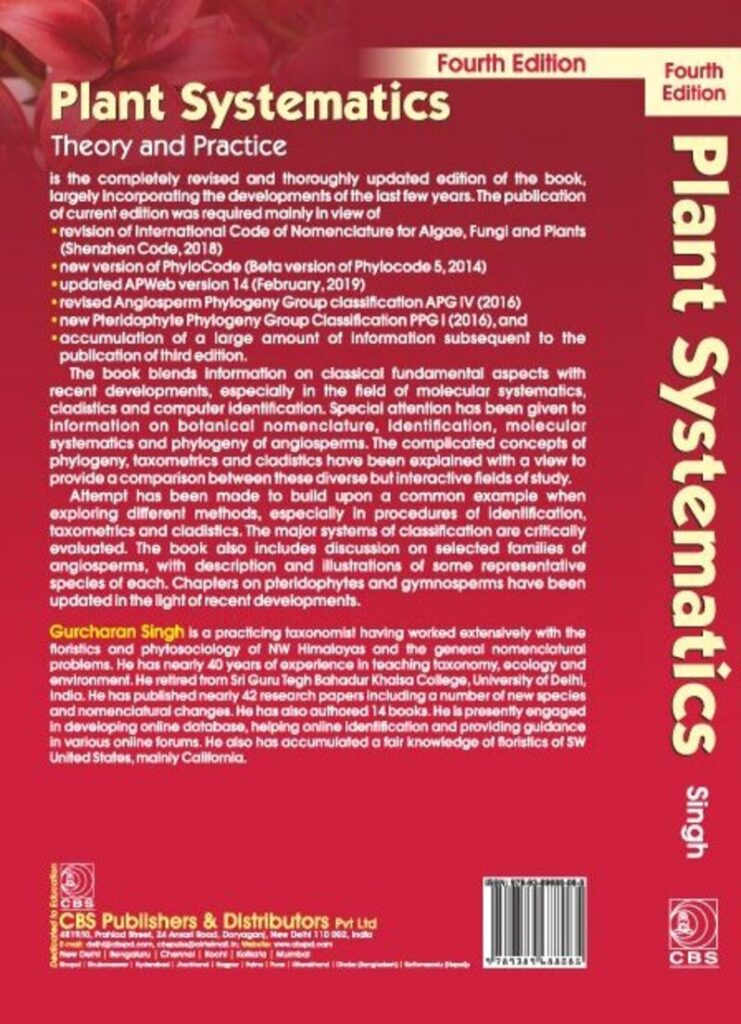 Buy Plant Systematics Theory And Practice - Singh Book